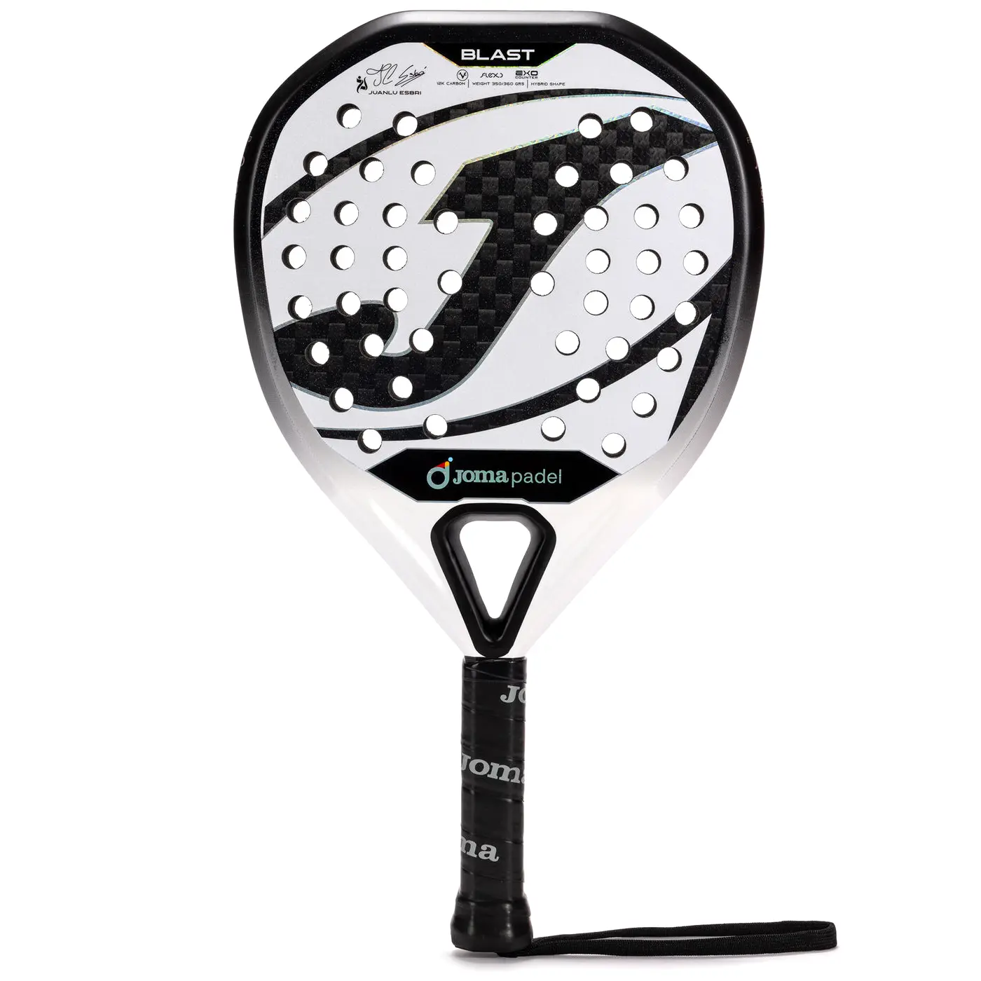 JOMA Padel Racket ST-Blast Juanlu Esbri Silver - Padel Zoco
